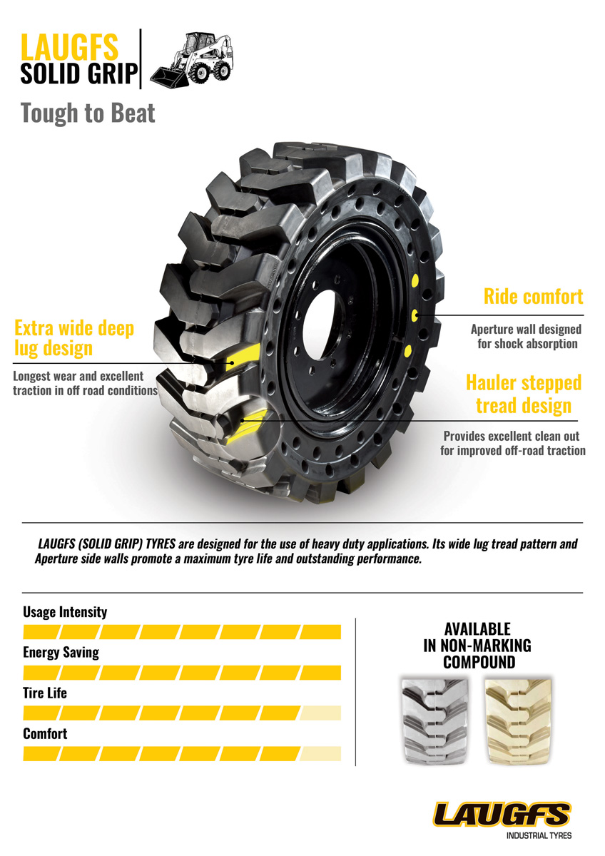 Laugfs Industrial Tyres | Laugfs Rubber – Europe – Industrial Tyres